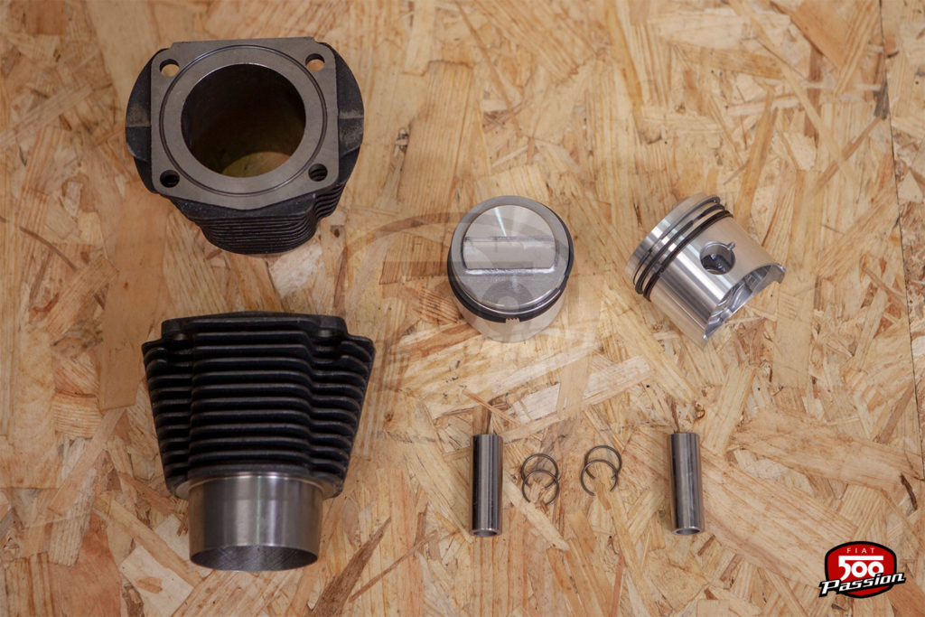 Cylindre piston segments 540 cm3 (la paire) - Fiat 500 Passion
